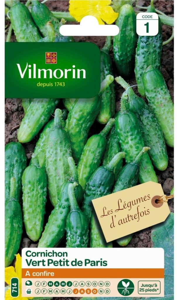 Vilmorin - Cornichon vert petit de paris - Nicou Paysage